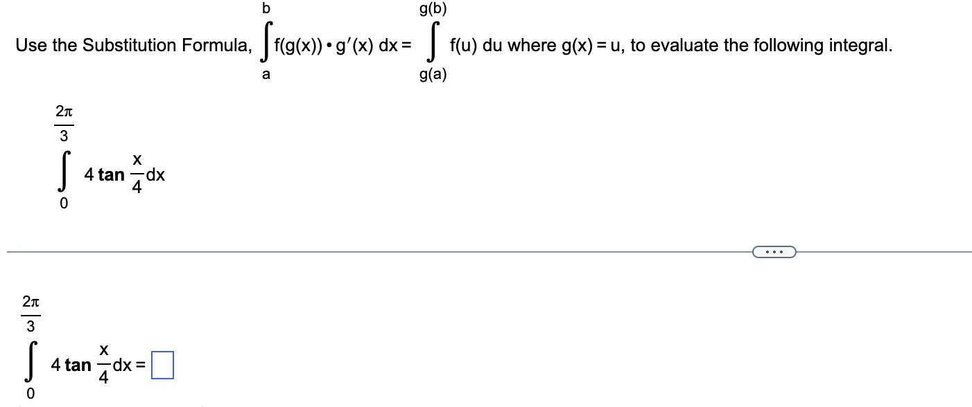 Solved Use the Substitution Formula, | Chegg.com