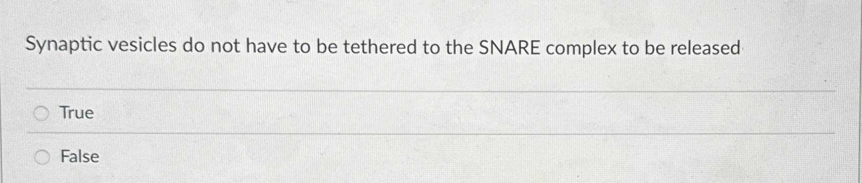 Solved Synaptic vesicles do not have to be tethered to the | Chegg.com