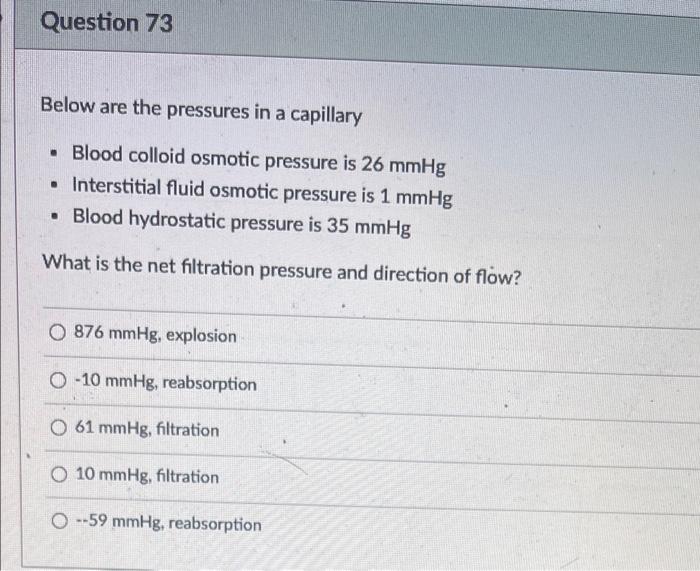 Solved Calculate cardiac output from the following variables | Chegg.com