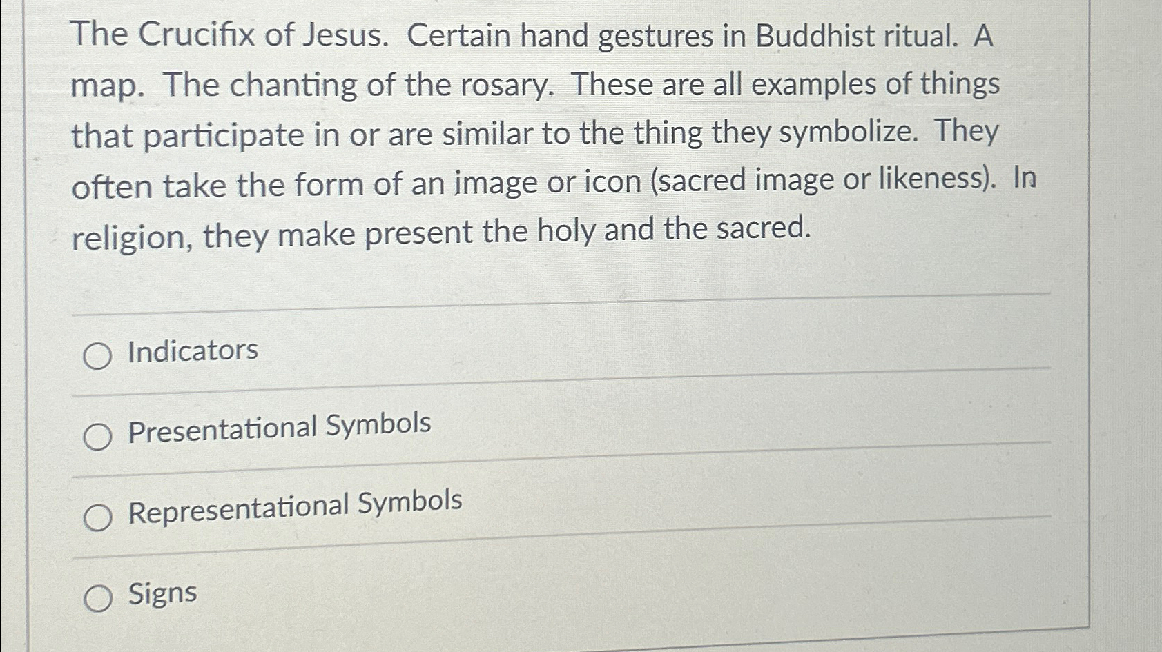 Solved The Crucifix of Jesus. Certain hand gestures in | Chegg.com
