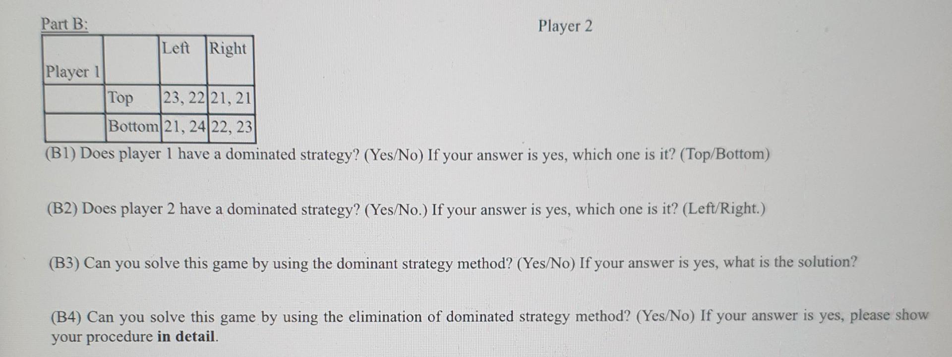Solved Q1. (Chap 1: Game Theory.) In the simultaneous games | Chegg.com