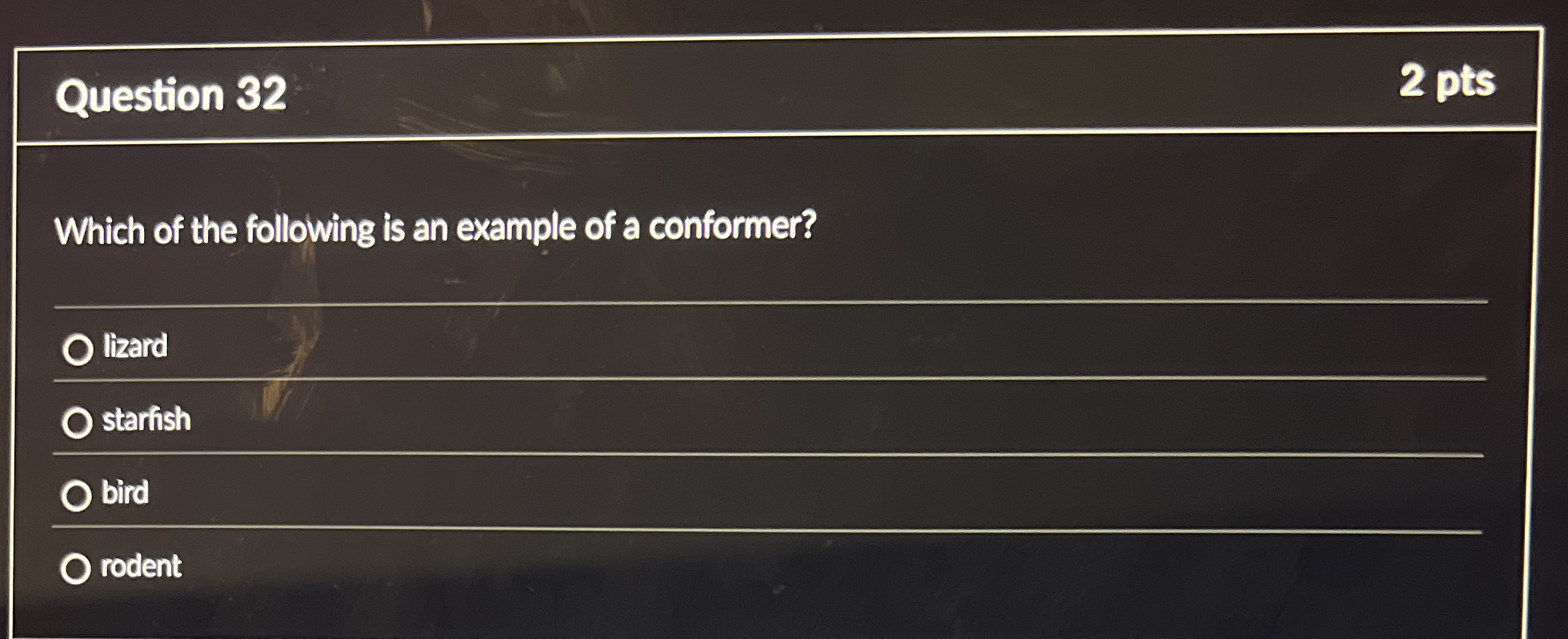 Solved Question 322 ﻿ptsWhich of the following is an example | Chegg.com