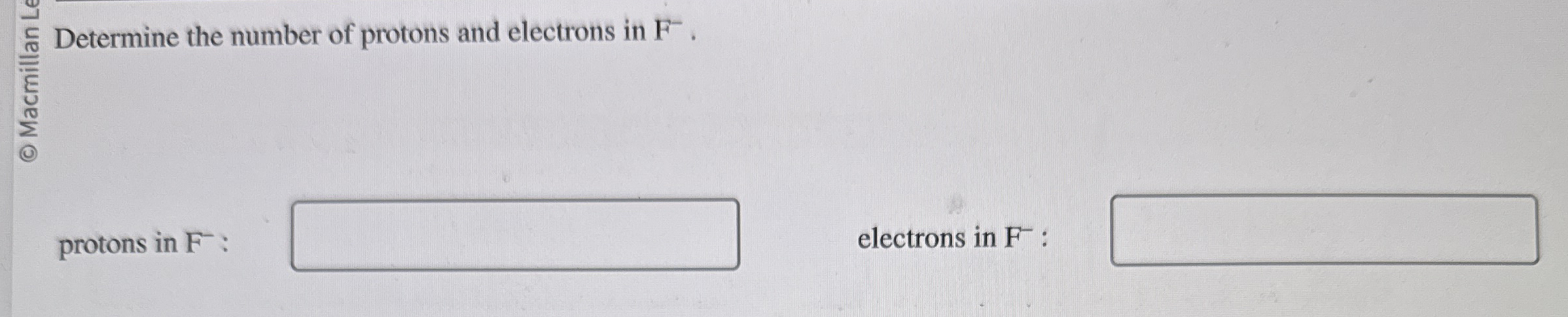 Solved Determine the number of protons and electrons in | Chegg.com