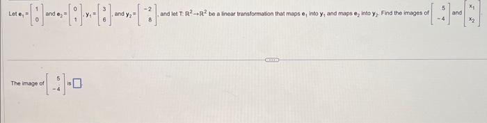 Solved Lot e1=[10] and e2=[01],y1=[36], and y2=[−28], and | Chegg.com