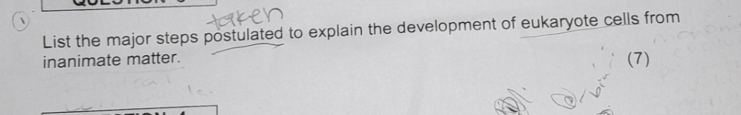 Solved List the major steps postulated to explain the | Chegg.com