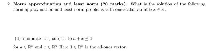 optimizationWhat is the solution of the following | Chegg.com
