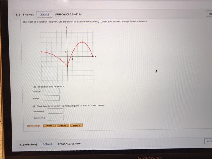Solved 3. [-14 Points) DETAILS SPRECALC7 23.032.MI. ME The | Chegg.com