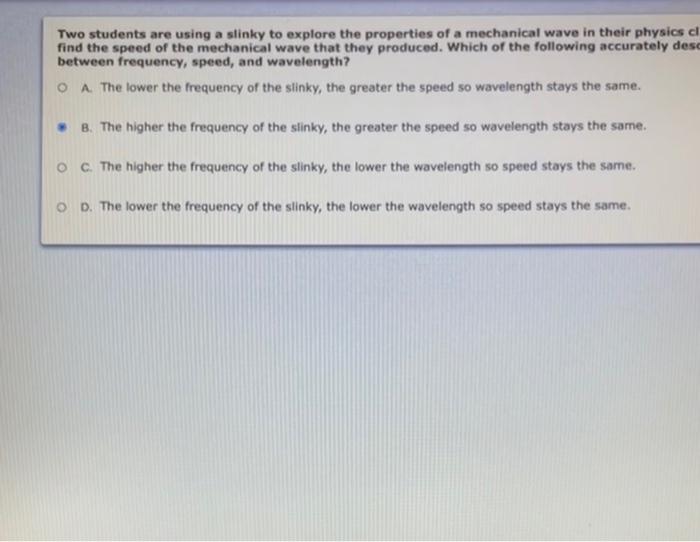 Solved Two students are using a slinky to explore the | Chegg.com