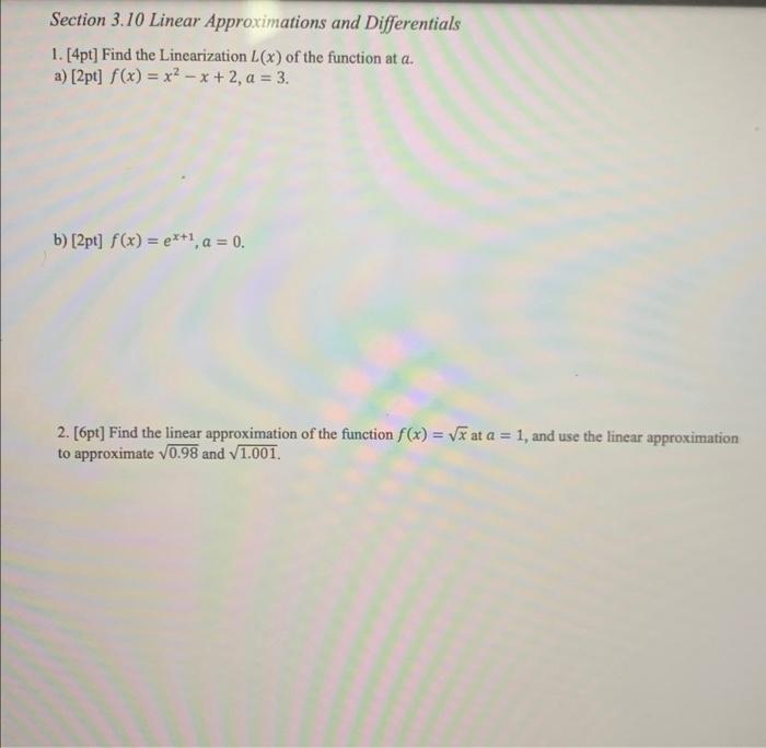 Solved b) [3pt] Find the absolute maximum and minimum values | Chegg.com