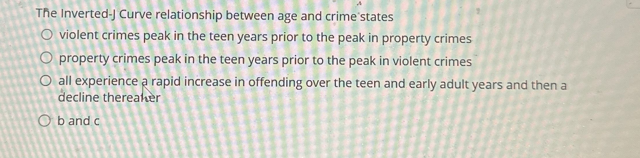 Solved The Inverted-J Curve relationship between age and | Chegg.com
