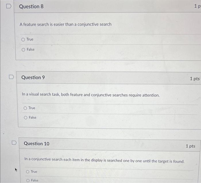 Solved A feature search is easier than a conjunctive search | Chegg.com