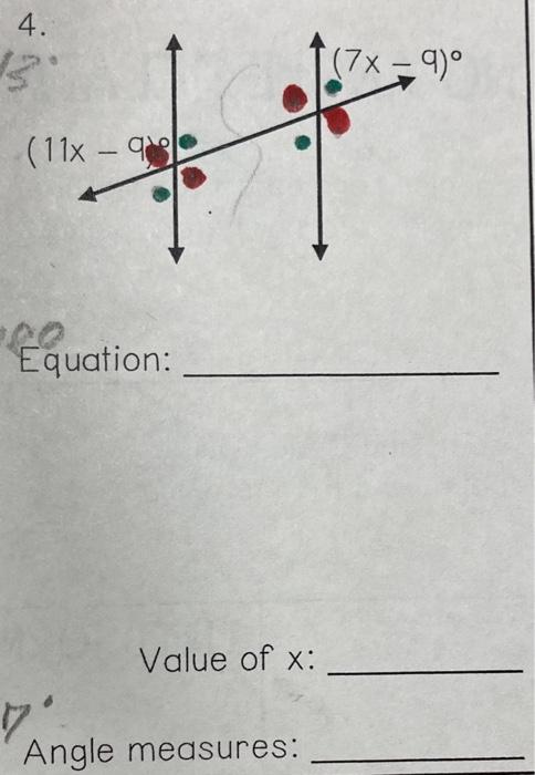 Solved Set up and solve equations to find the marked angle | Chegg.com