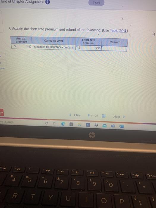 Solved End of Chapter Assignment Saved Calculate the | Chegg.com Solved End of Chapter Assignment Saved Calculate the | Chegg.com