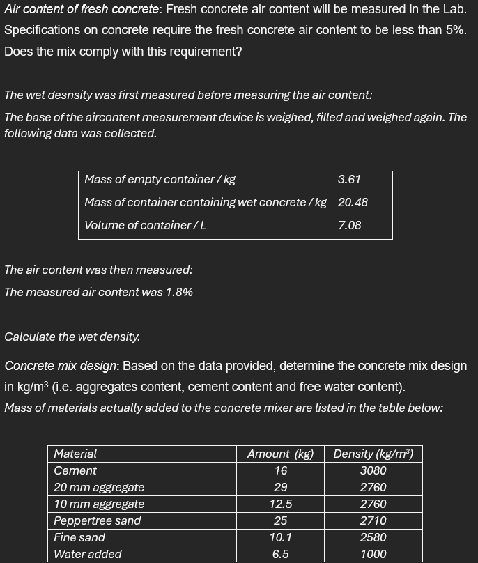 Solved In order to calculate the free water content, you | Chegg.com