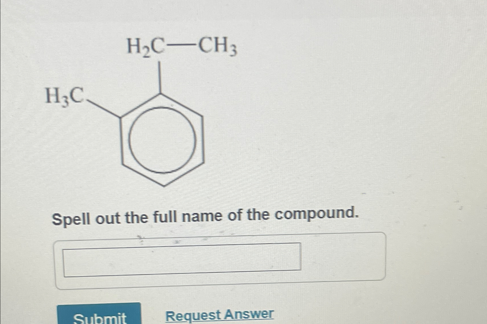 Solved Spell out the full name of the compound.Request | Chegg.com