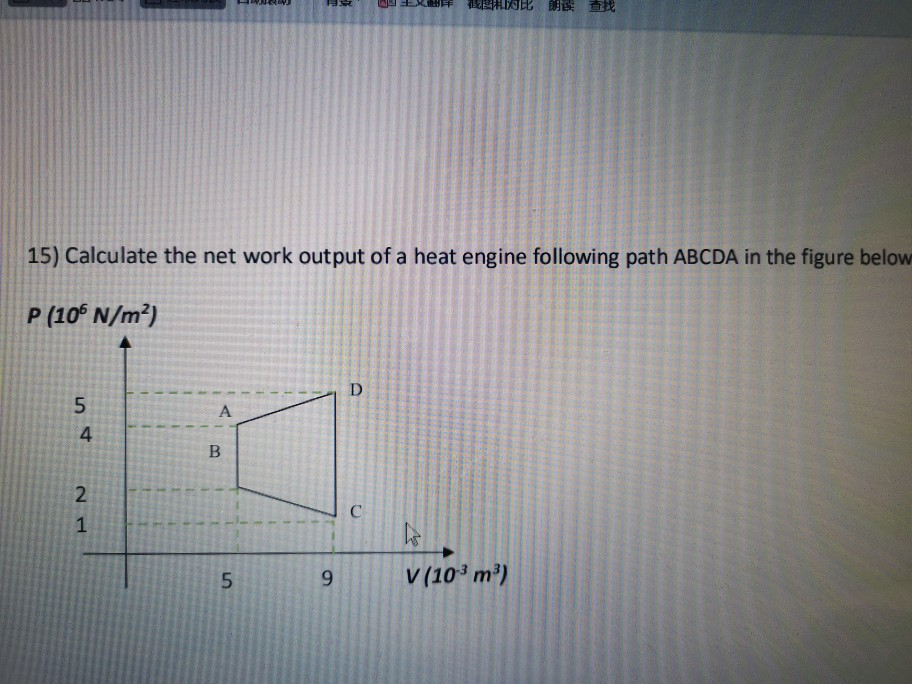 Solved 在用四化 朗在我 15) Calculate the net work output of a heat | Chegg.com
