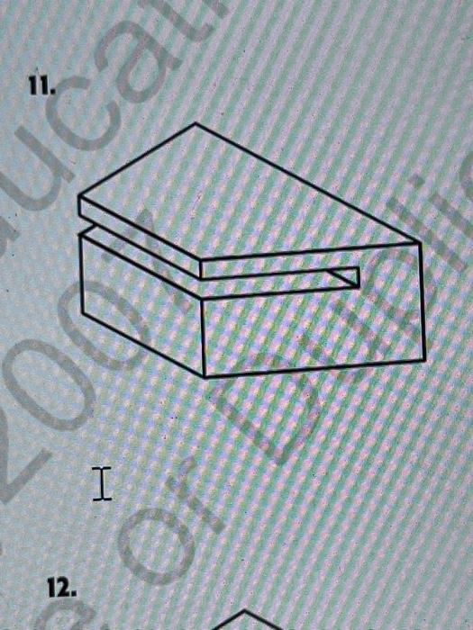 Solved Draw Orthographic views of problems. Although no | Chegg.com