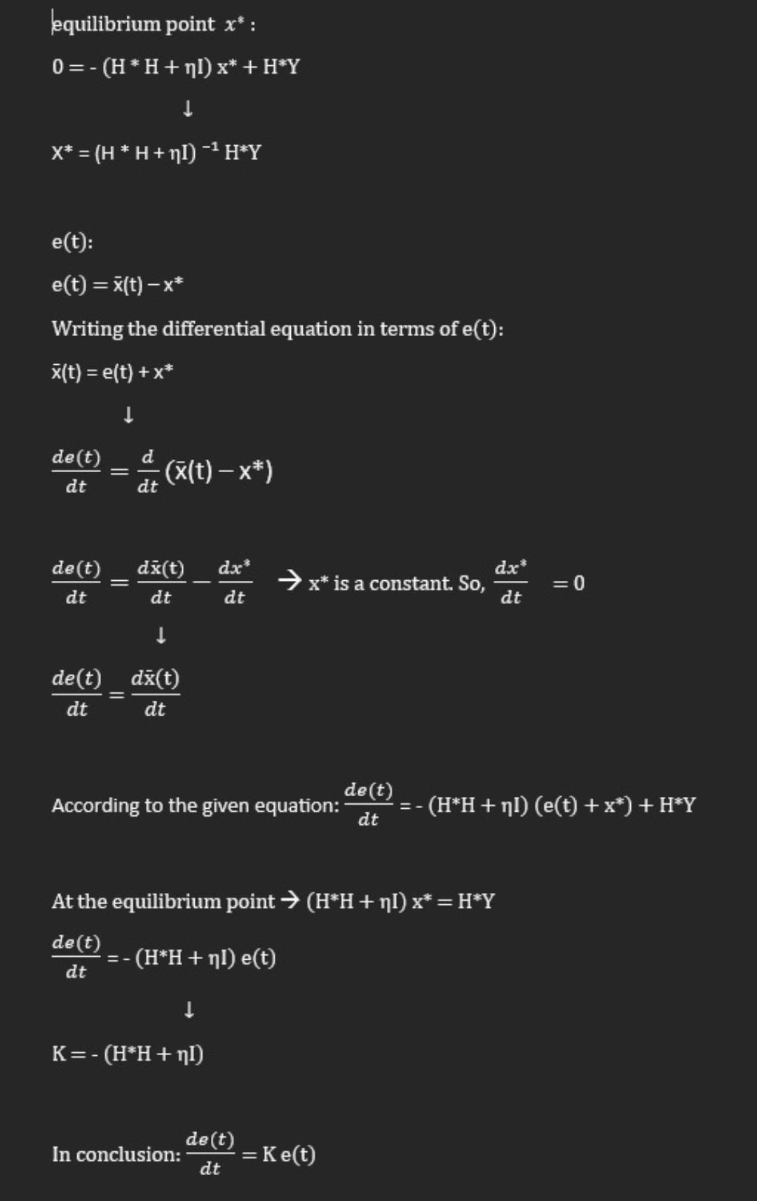 Solved Solve The Resulting First Order Differential Equation