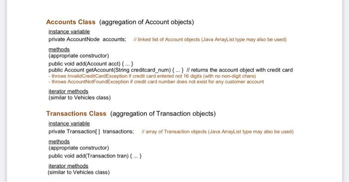 Solved CurrentRates Class (aggregation of VehicleRate | Chegg.com