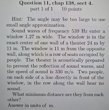 Solved Question 11, ﻿chap 138, ﻿sect 4.part 1 ﻿of 110 | Chegg.com