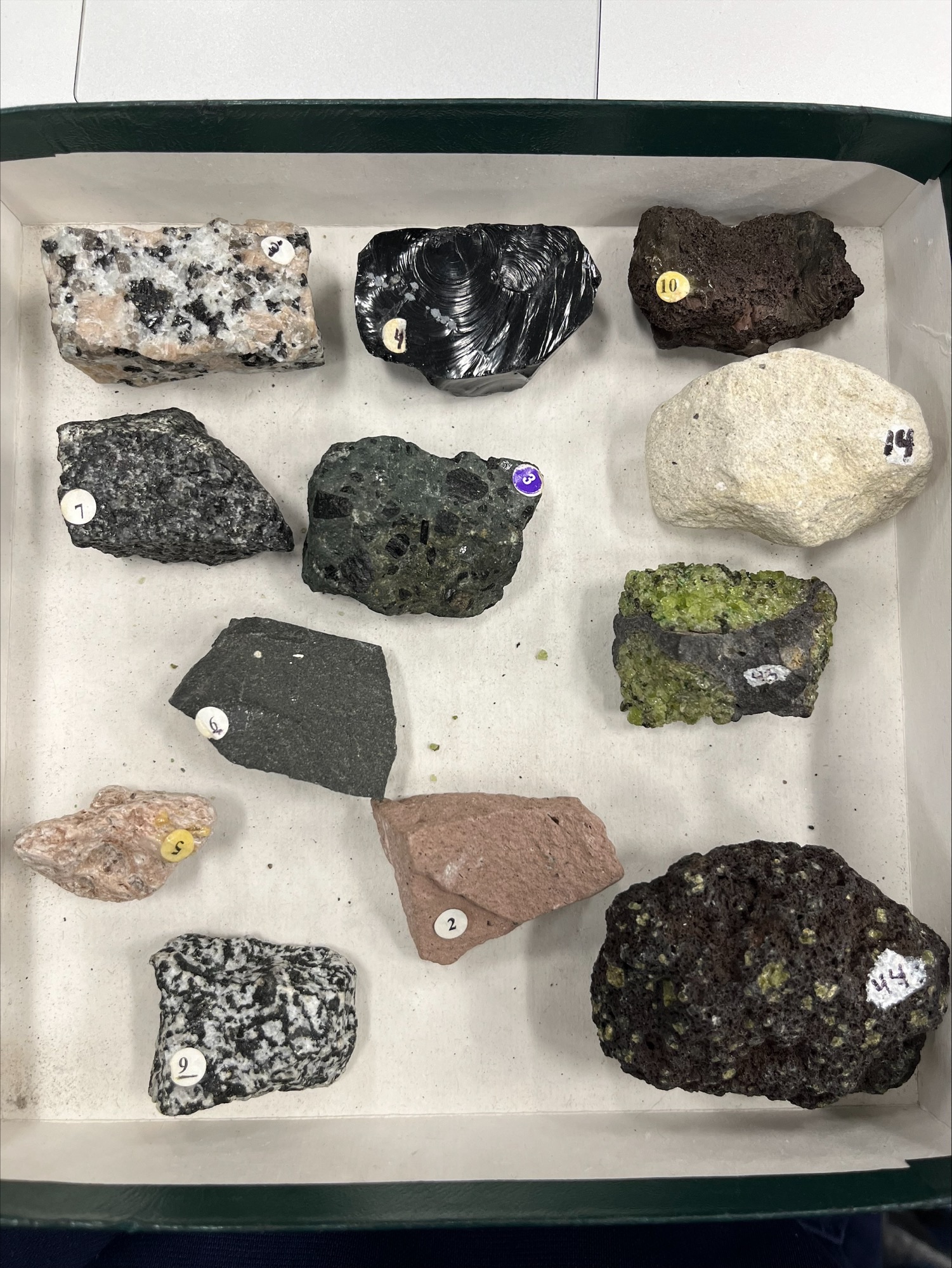 Exercise 4For each igneous rock sample in the kit, | Chegg.com