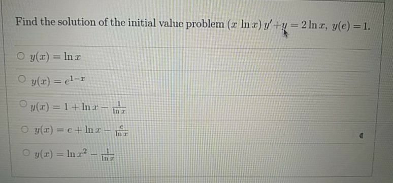 Solved Find the solution of the initial value problem (x | Chegg.com