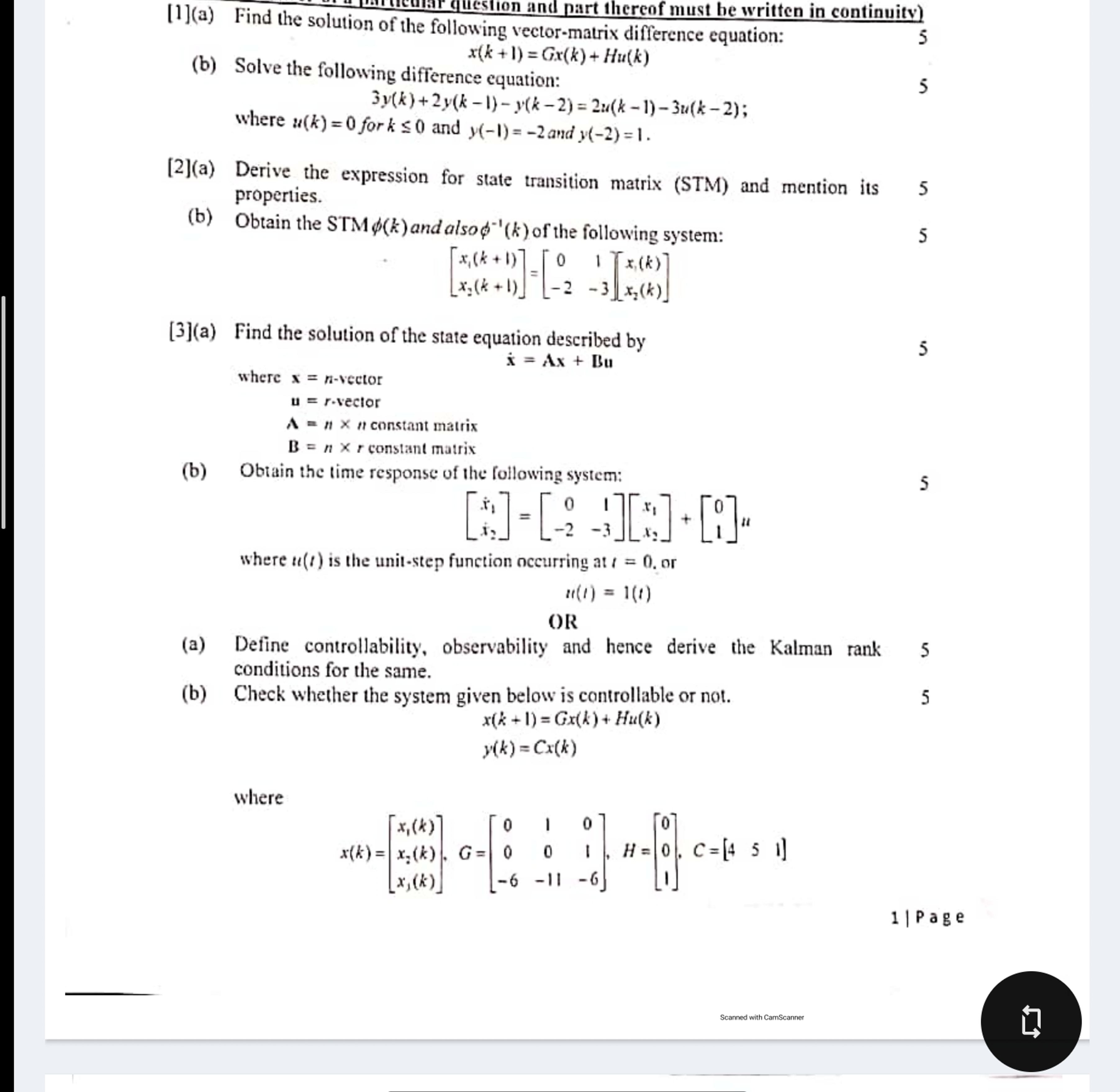Solved (y) ﻿quesion and part thereof must be written in | Chegg.com
