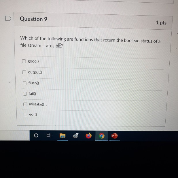 Solved Question 9 1 pts Which of the following are functions | Chegg.com