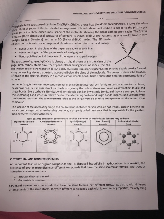 Solved CHE 122 ORGANIC AND BIOCHEMISTRY: THE STRUCTURE OF | Chegg.com