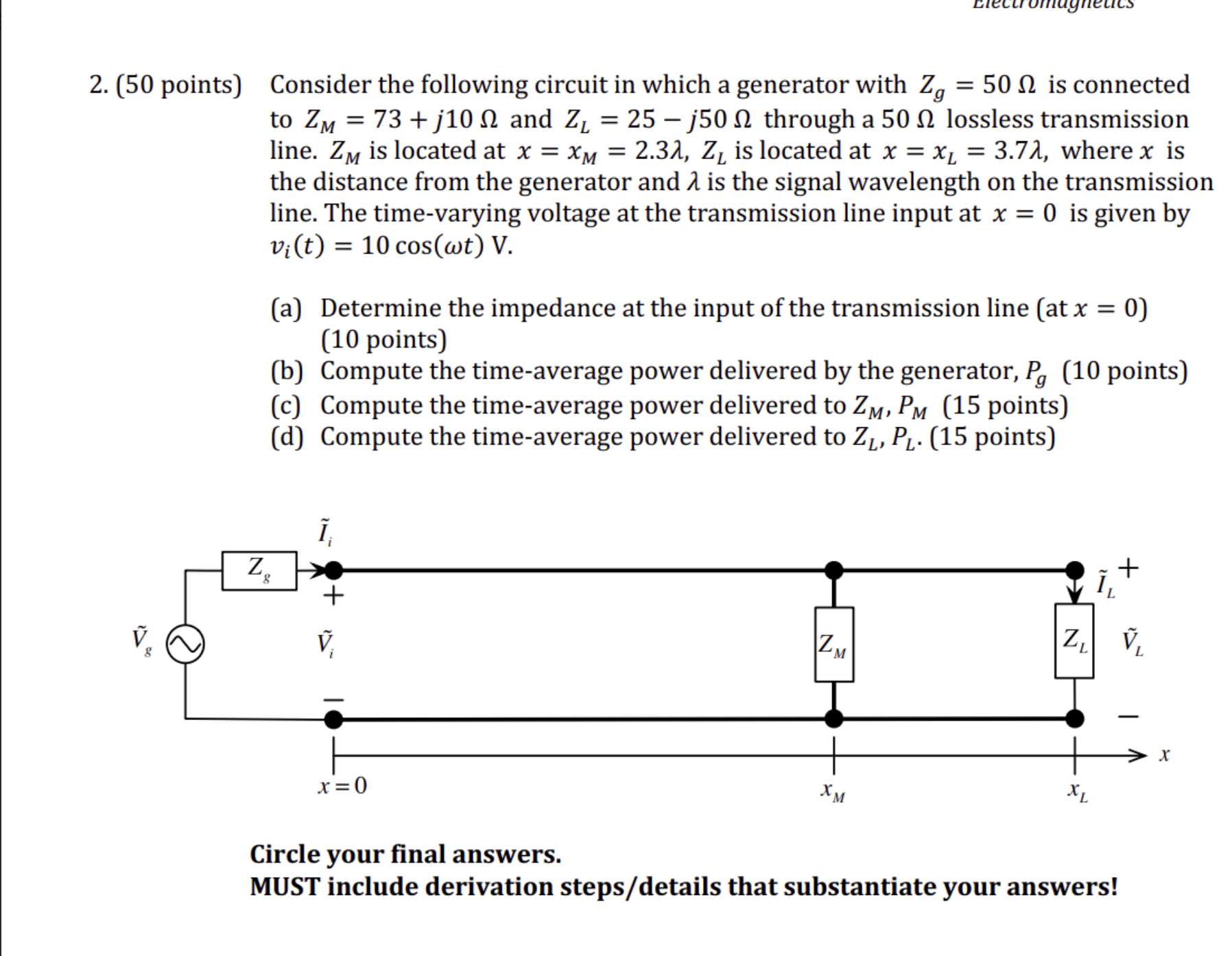Solved consider the following circuit in ﻿which a generator | Chegg.com