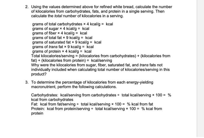 Solved 2. Using the values determined above for refined | Chegg.com
