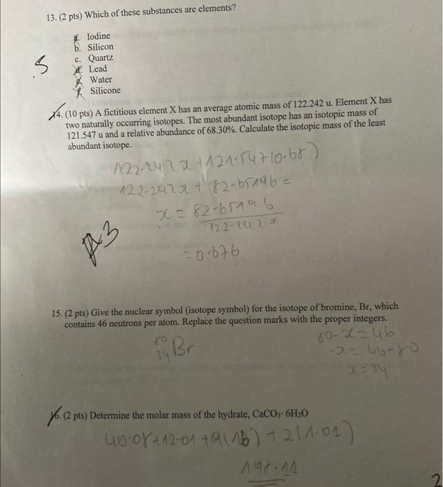 Solved please i need answers and how you did to solve the | Chegg.com