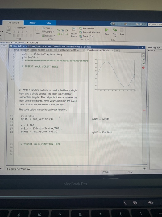 Solved Se Stop RUN UVE EDITOR INSERT VIEW A Normal > Task | Chegg.com