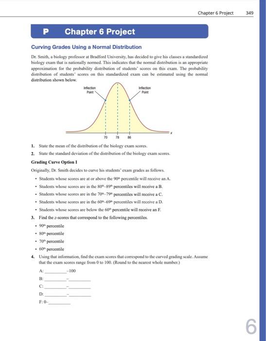Solved Chapter 6 Project 349 P Chapter 6 Project Curving | Chegg.com