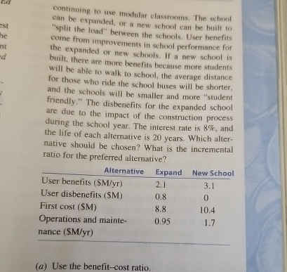 Solved continuing to use modular classrooms. The school can | Chegg.com