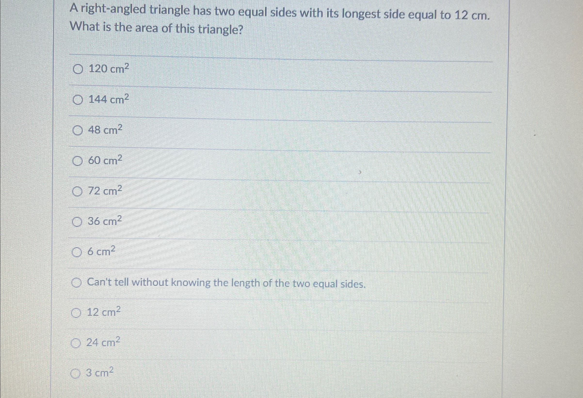 Solved A right-angled triangle has two equal sides with its | Chegg.com