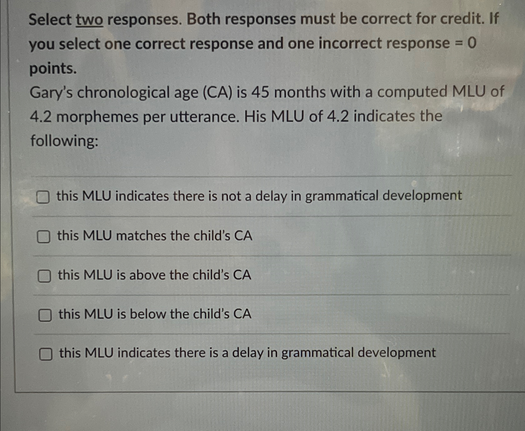 Solved Select two responses. Both responses must be correct | Chegg.com