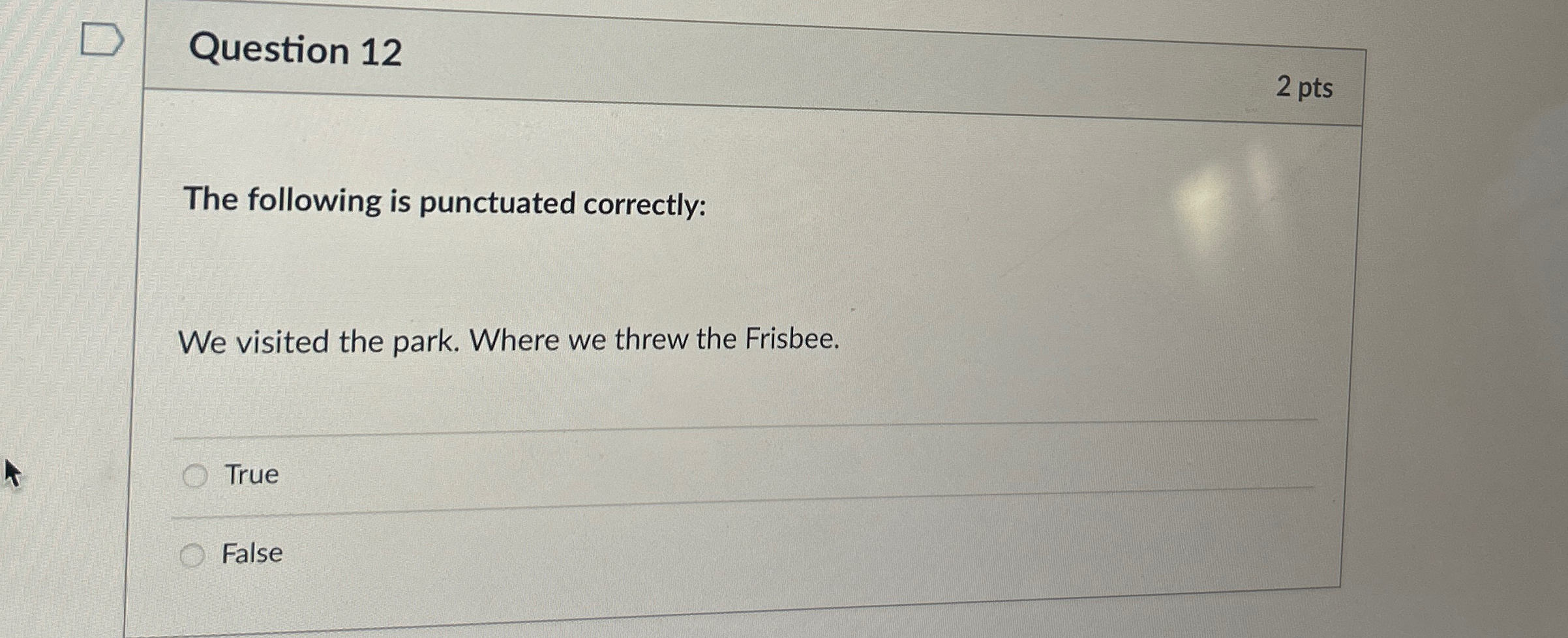 Solved Question 122 ptsThe following is punctuated | Chegg.com Solved Question 122 ptsThe following is punctuated | Chegg.com