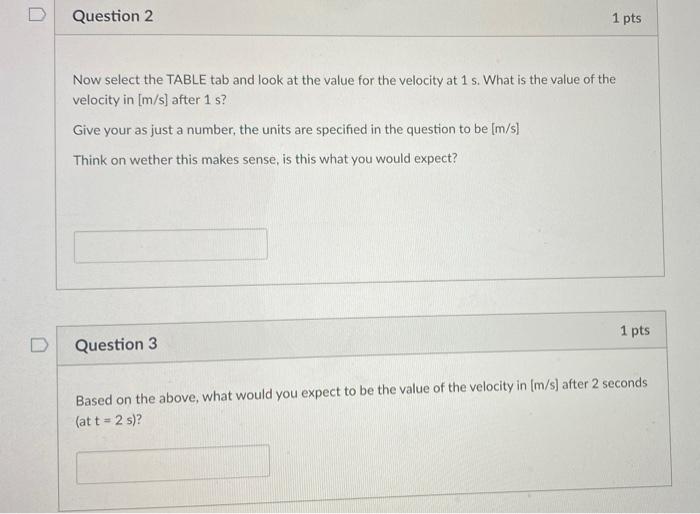 Now select the TABLE tab and look at the value for | Chegg.com