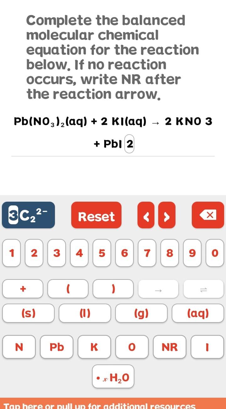 Solved Write the balanced COMPLETE ionic equation for the | Chegg.com
