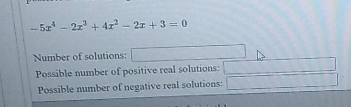 Solved 5.2 - 2.1? + 4c- 2.1 + 3 = 0 Number of solutions: | Chegg.com