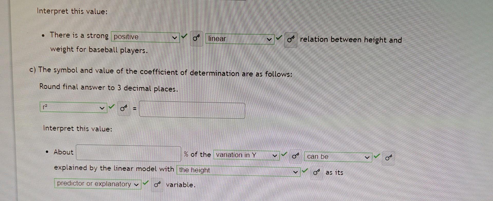Solved The height (in cm ) and weight (in pounds) of 21 | Chegg.com