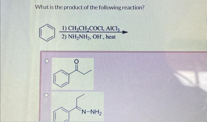 Solved What is the product of the following reaction? 2) | Chegg.com