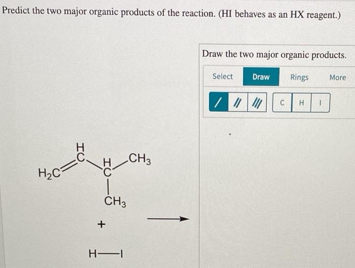 Solved Predict the two major organic products of the | Chegg.com