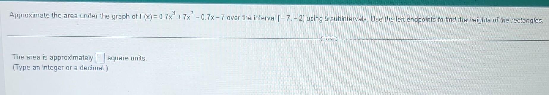 Solved Approximate the area under the graph of | Chegg.com