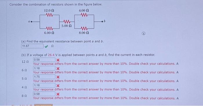 Solved Consider the combination of resistors shown in the | Chegg.com