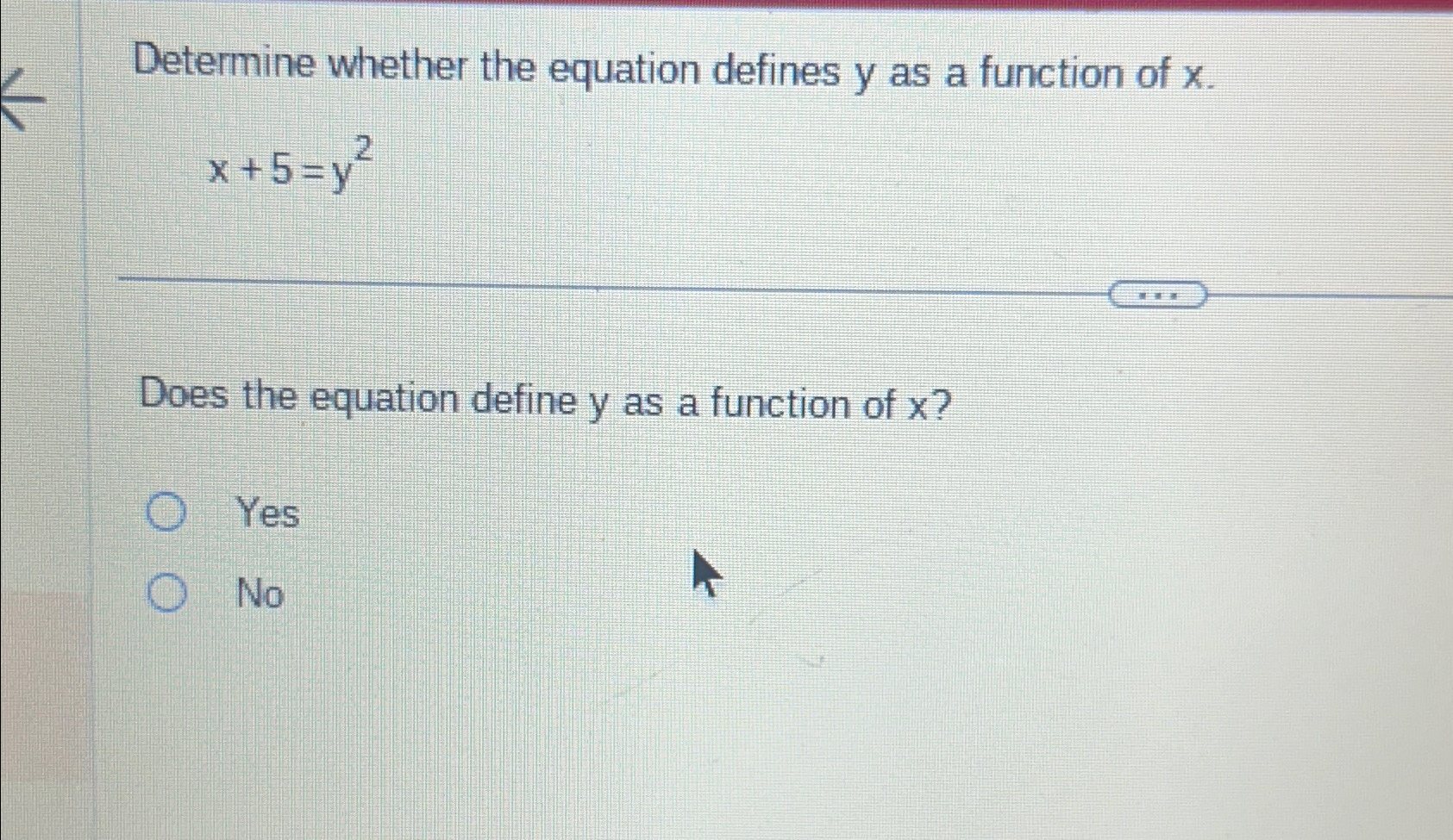Solved Determine whether the equation defines y ﻿as a | Chegg.com