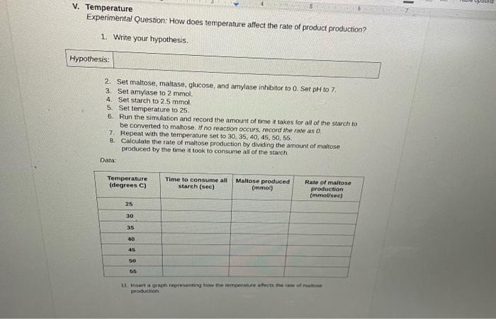 Solved Enzyme Simulation You Will Be Examining An