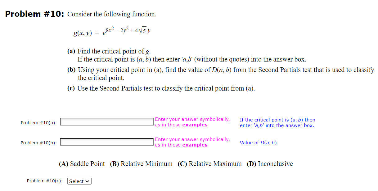 Solved Problem # 10: Consider the following | Chegg.com Solved Problem # 10: Consider the following | Chegg.com