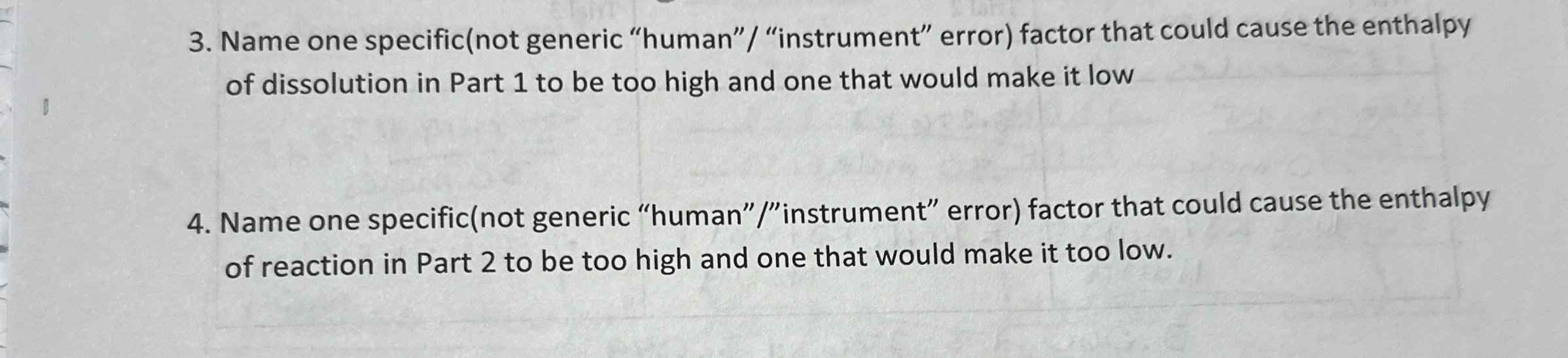 Solved Name one specific(not generic "human" / ﻿"instrument" | Chegg.com